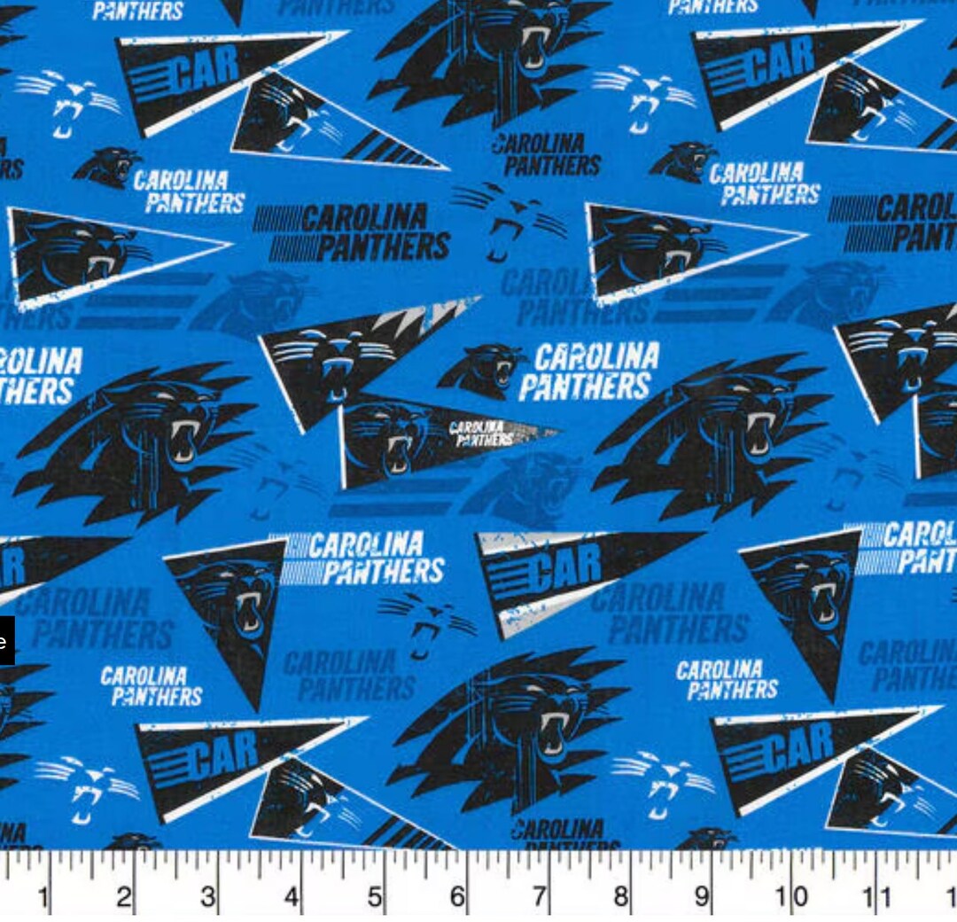 Carolina Panthers Retro Cotton Fabric 100% Cotton NEW Officially ...