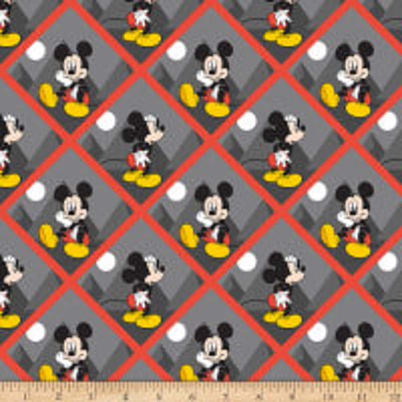 Mickey Mouse Fabric Panel - Etsy