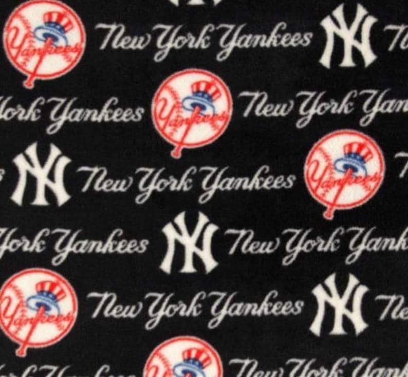 New York Yankees Licensed FLEECE Fabric. See Description for Actual ...