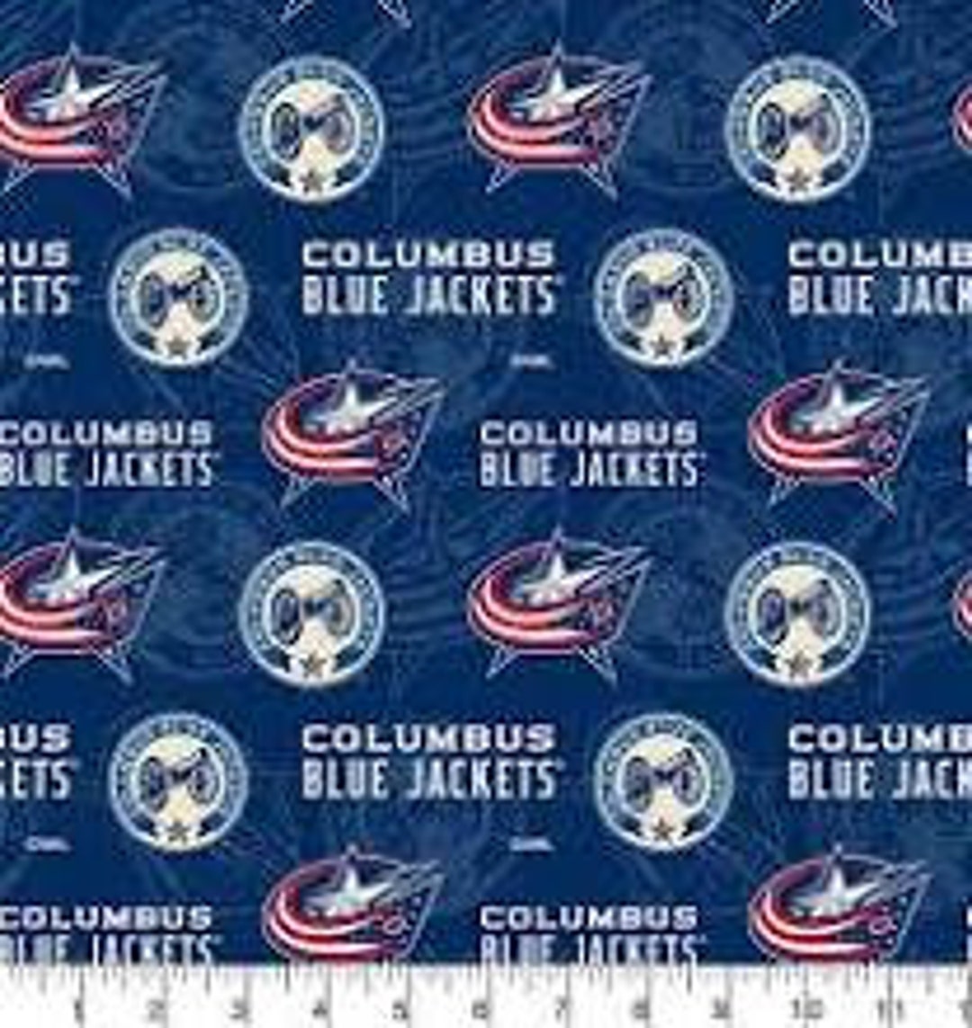 Columbus Blue Jackets CBJ NHL Fabric 100% Cotton Officially Licensed - Etsy