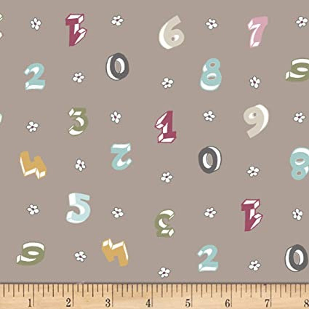 Numbers Count on Me Fabric 100% Cotton - Etsy