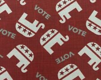 REPUBLICAN Fabric Politics Political USA Election Voting Vote ...