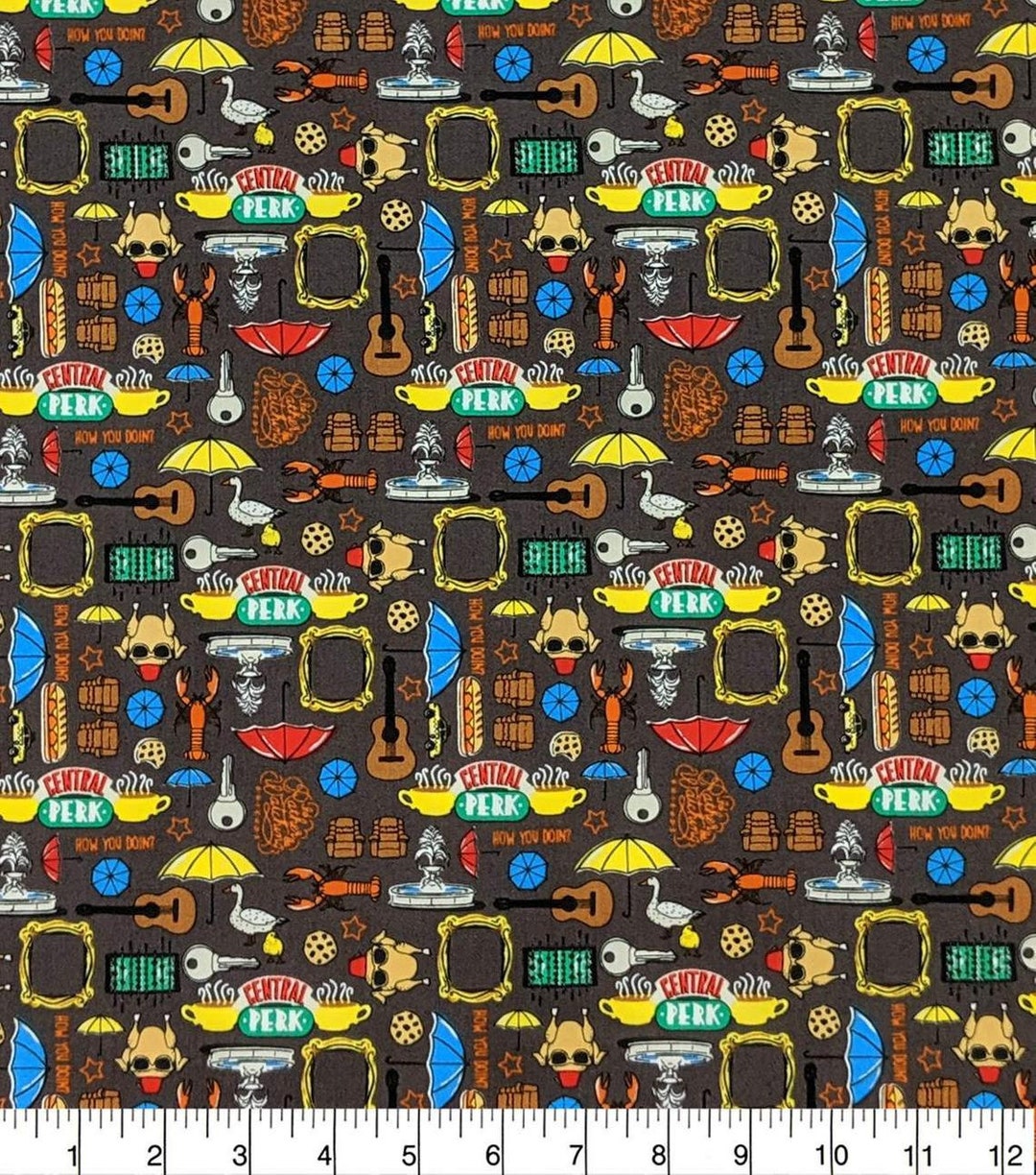 Friends Forever TV Show Cotton Fabric 100% Cotton Officially Licensed ...
