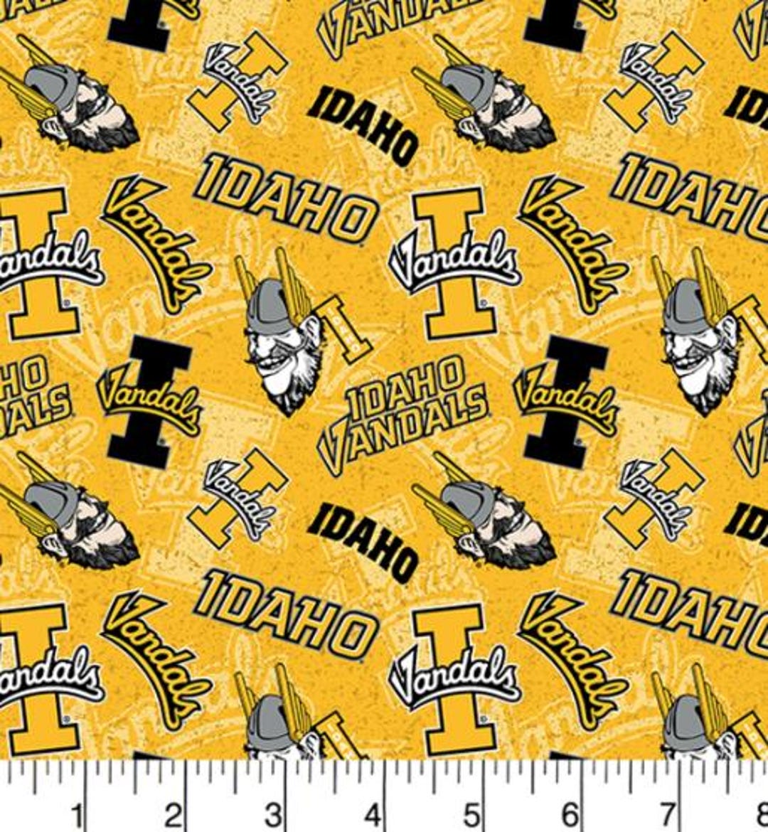 University of Idaho Vandals Fabric 100% Cotton Officially Licensed - Etsy