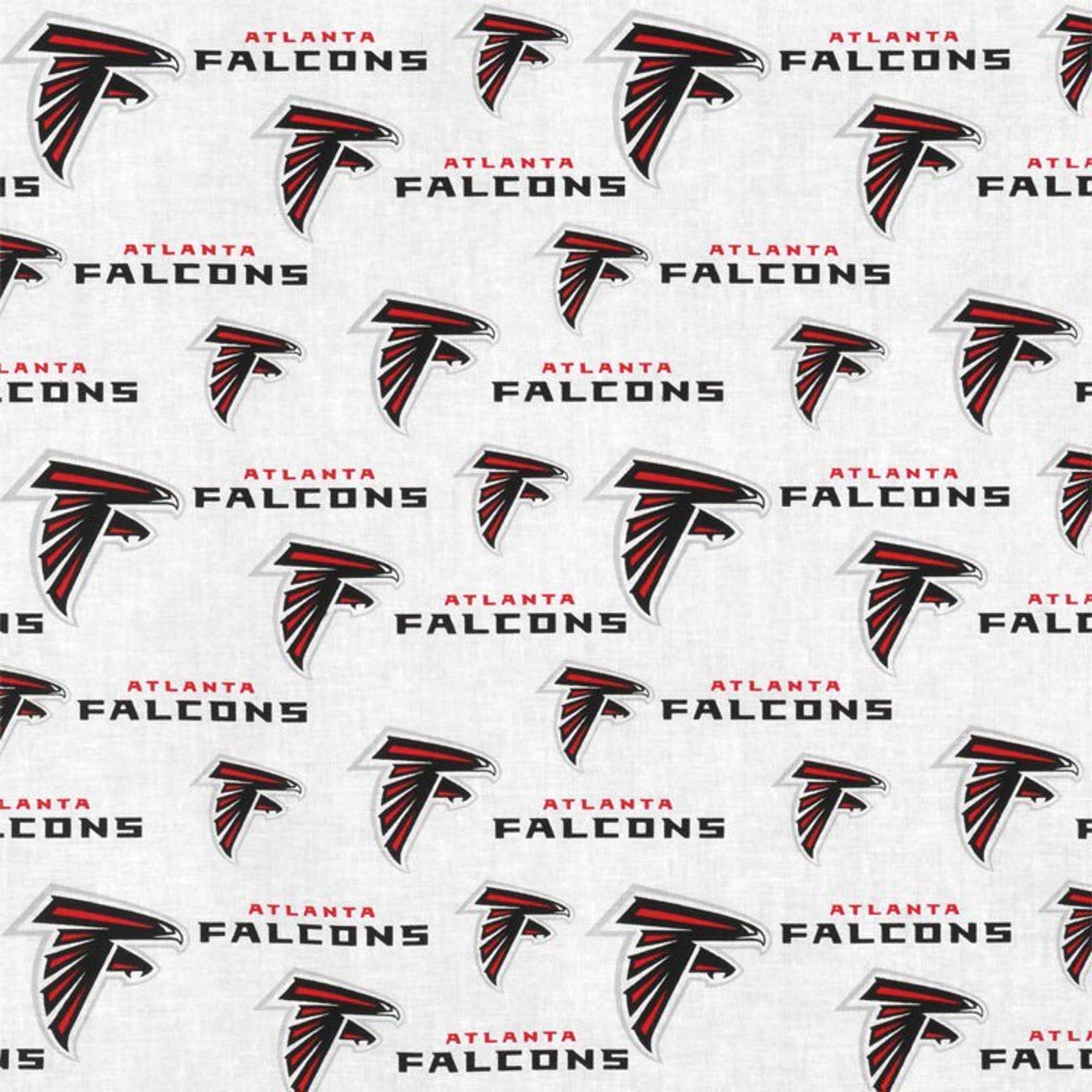 Atlanta Falcons Cotton Fabric 100% Cotton Ships in 1 Business | Etsy