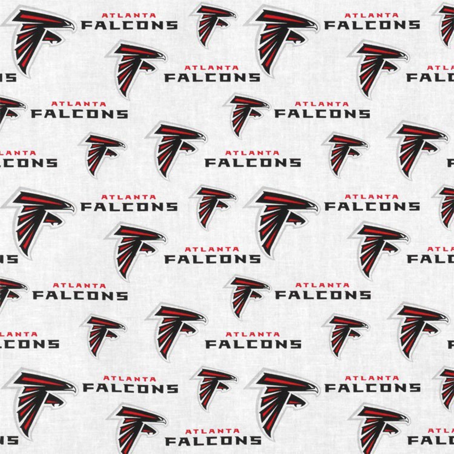 Atlanta Falcons Cotton Fabric 100% Cotton Ships in 1 Business | Etsy