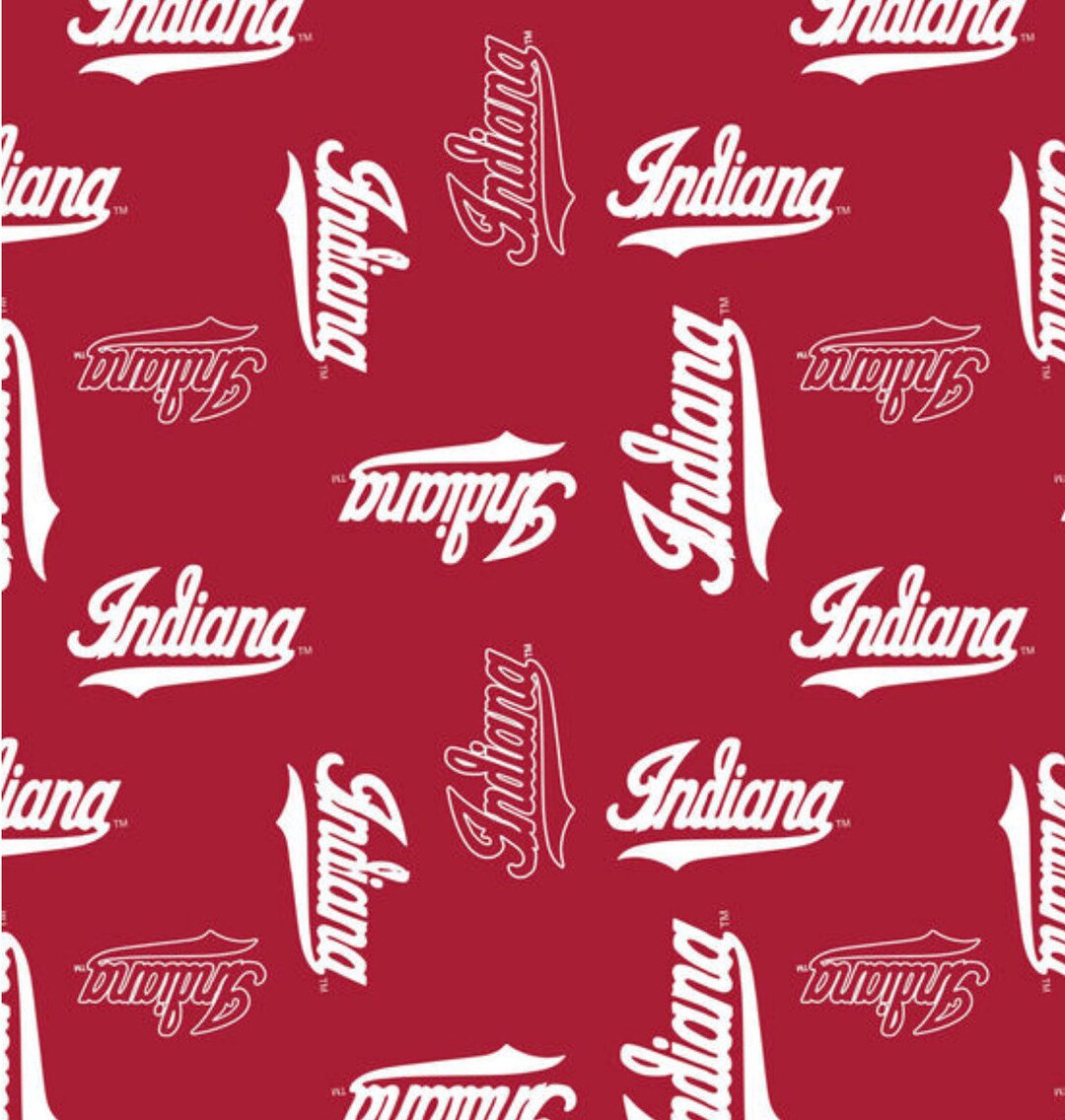 University of Indiana State Licensed FLEECE Fabric. See Description for ...