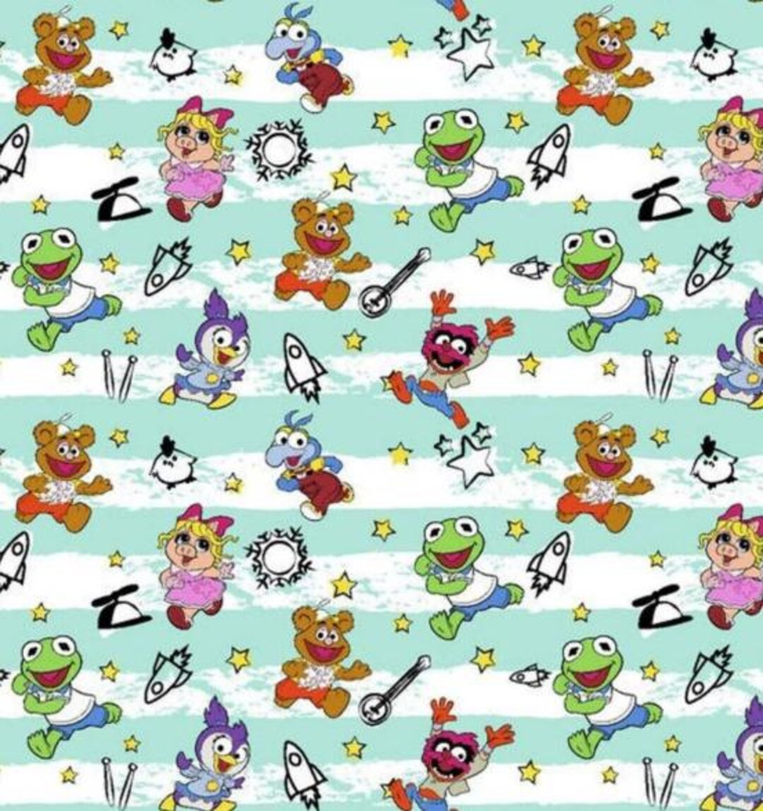 The Muppets Characters Springs Creative Cotton Fabric 100% Cotton Ships ...