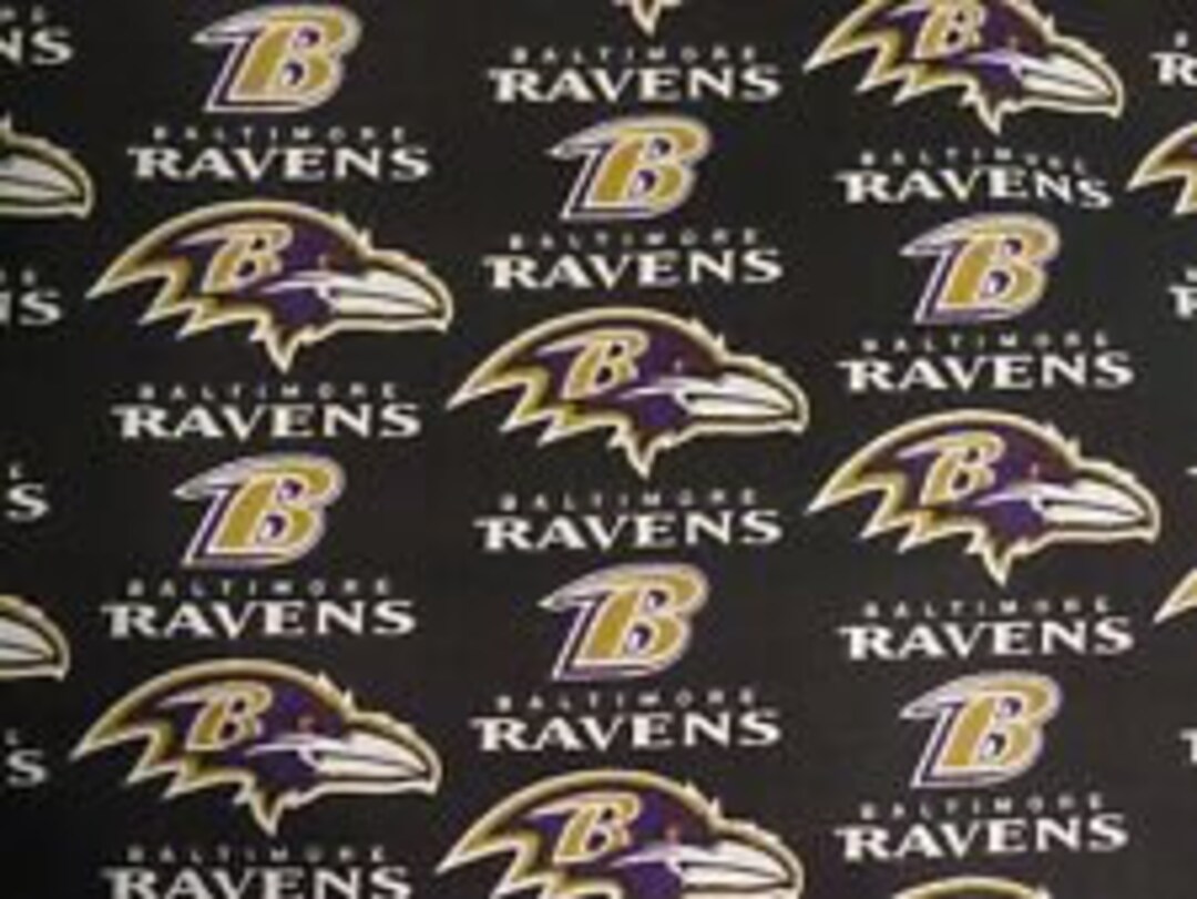 Baltimore Ravens Fabric 100% Cotton Officially Licensed - Etsy