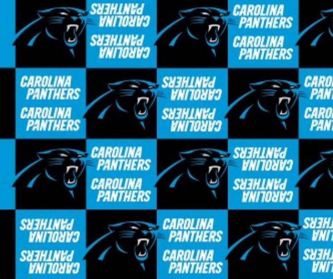 Carolina Panthers Licensed FLEECE Fabric. See Description for Actual ...