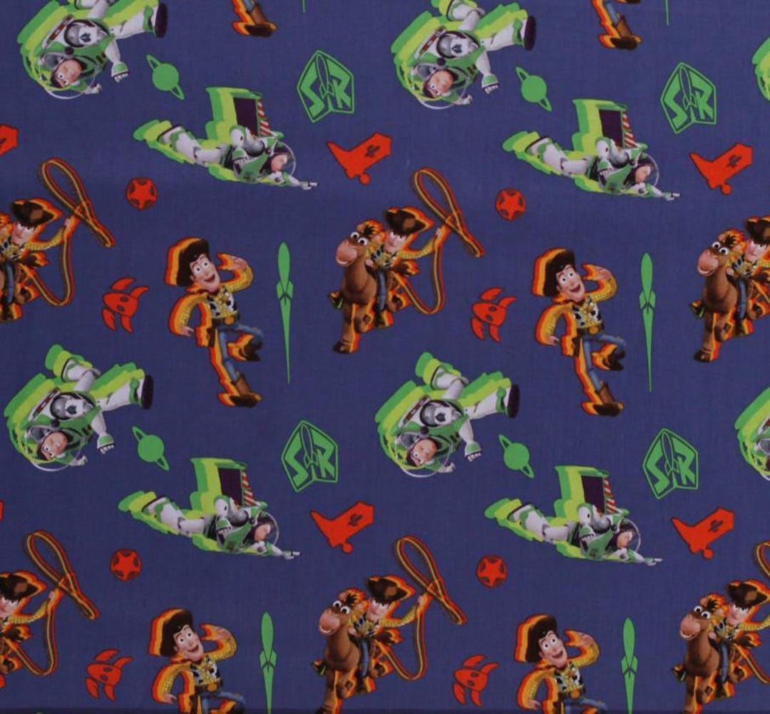 Toy Story 4 Buzz and Woody Cotton Fabric 100% Cotton Officially ...