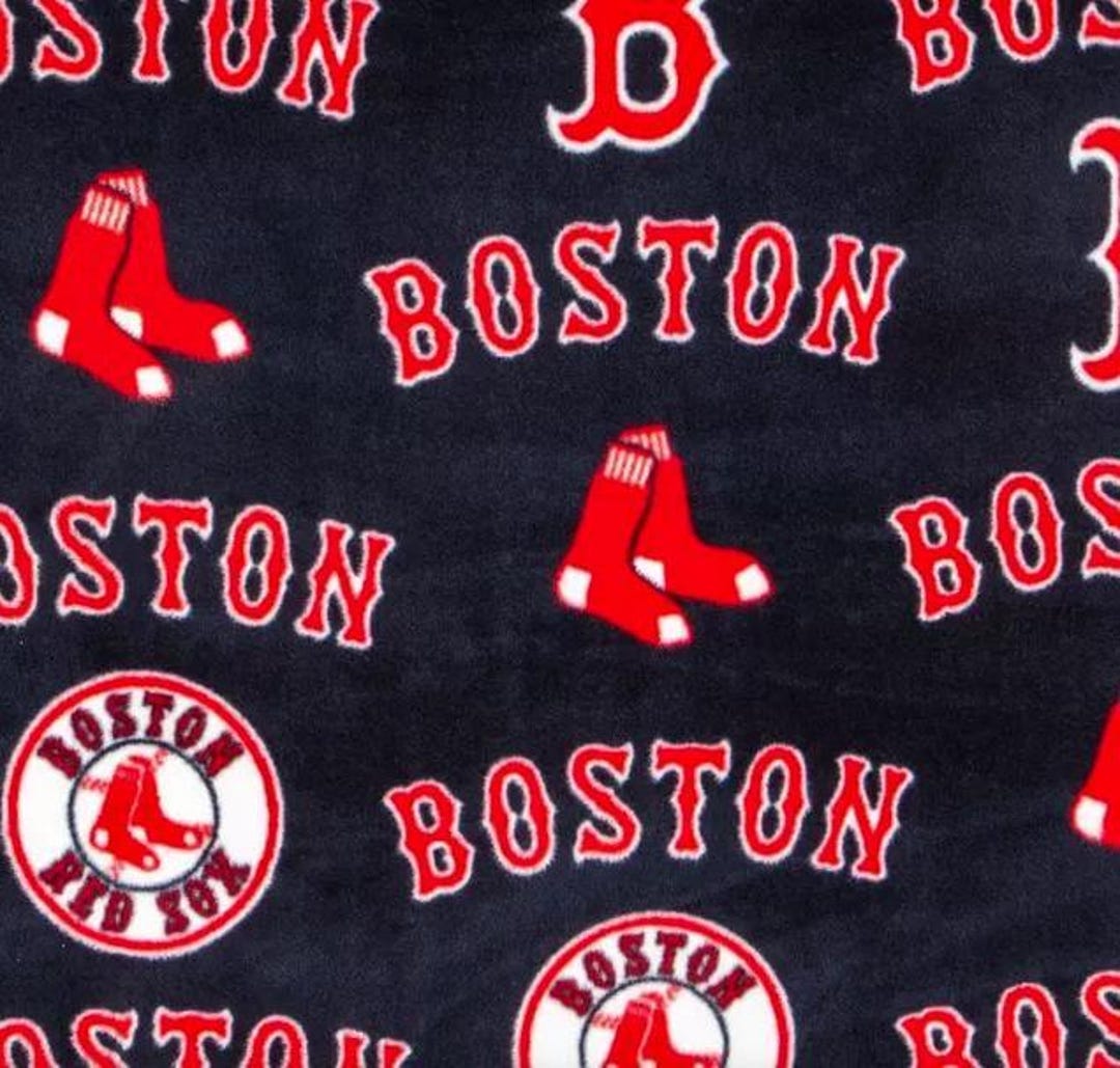 Boston Red Sox Licensed FLEECE Fabric Fabric Traditions Brand ...