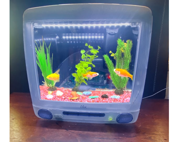 Macquarium Apple Imac Blue Aquarium Fish Tank - Etsy