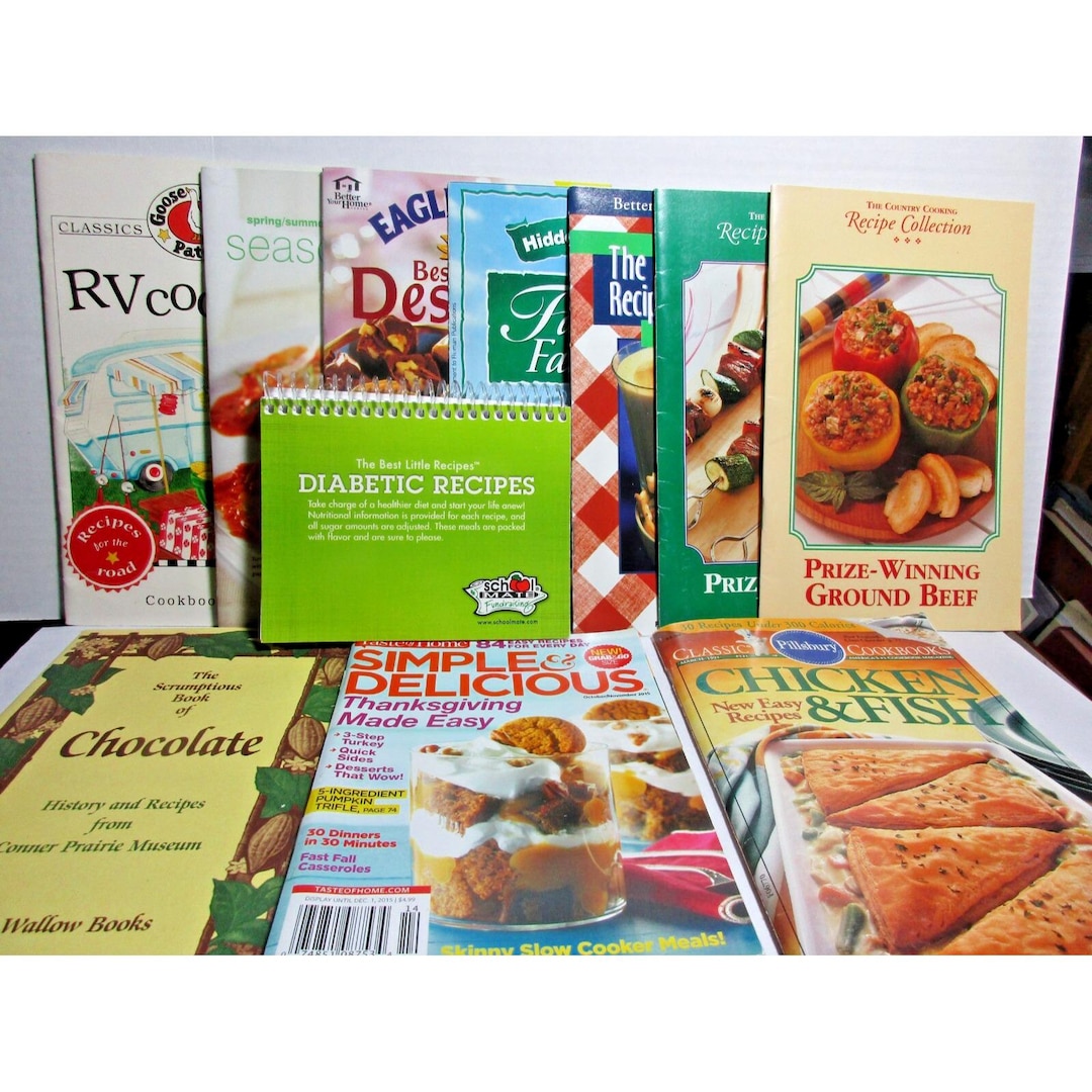 Lot of 11 - Mixed Branded Cookbooks (see Photos) - Etsy