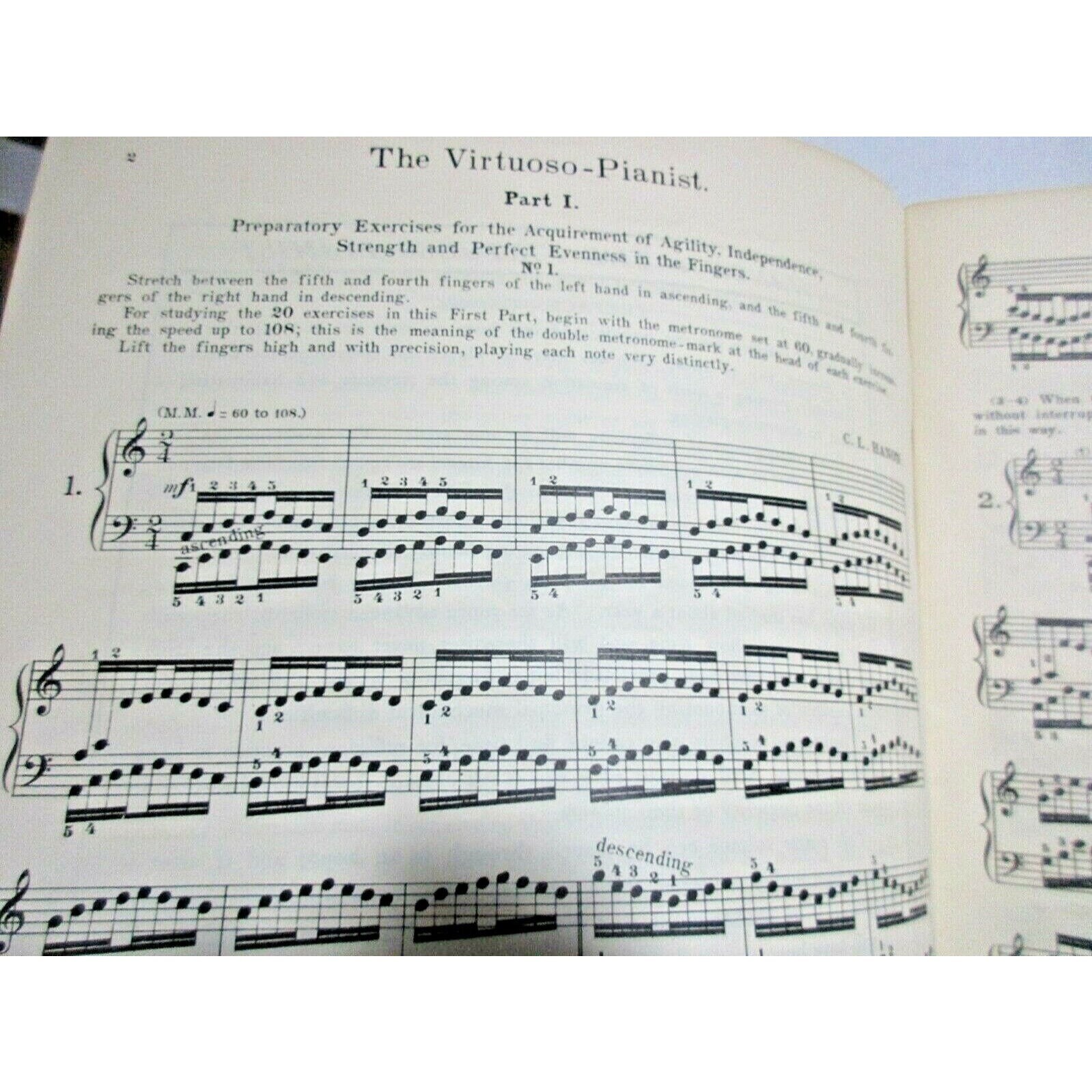 Schirmers Library - Hanon the Virtuoso Pianist Book 1 Sixty Exercises ...