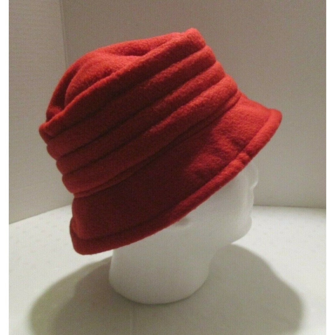 Women's Red Cloche Hat by Roaman's 100% Polyester Size 0 New - Etsy