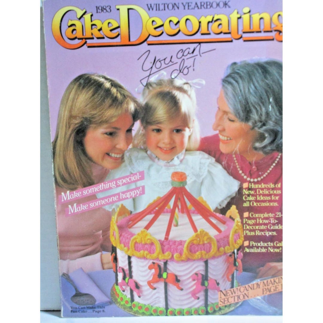 Wilton 1983 Yearbook Cake Decorating Magazine - Birthday Wedding Candy ...