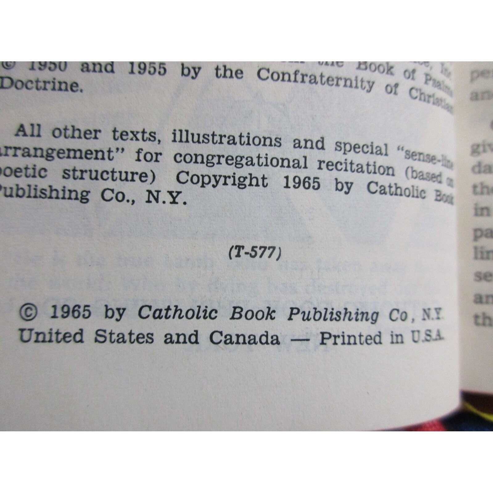 Parish Mass Book and Hymnal A St. Joseph Edition 1965 Catholic Book ...