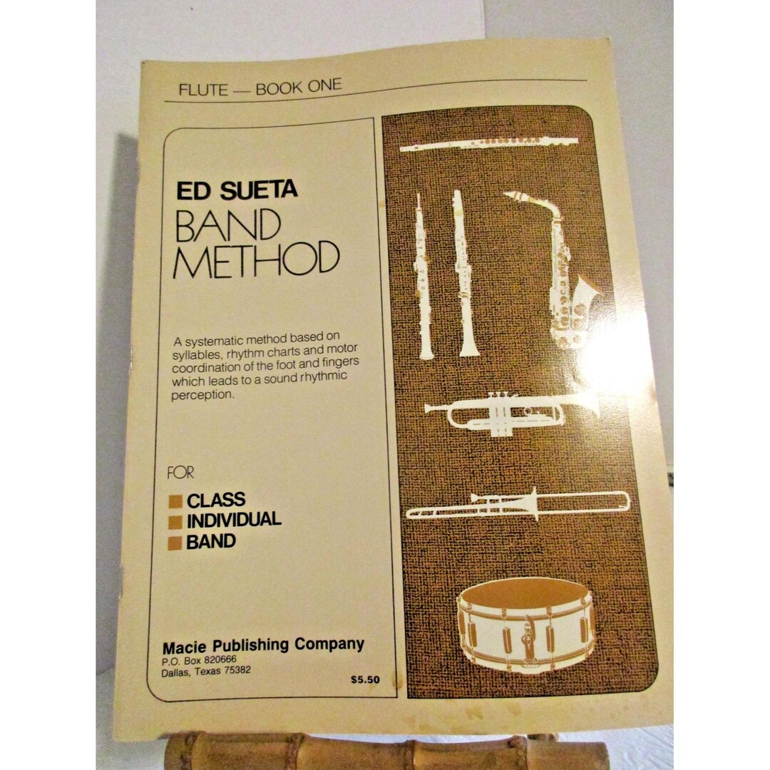 Ed Sueta Band Method - Flute Book 1 - Macie Publishing 1974 - Etsy