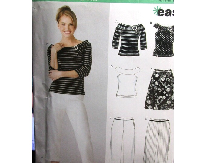 Simplicity New Look Pattern 6382 - Sizes 10-22 Misses Top Skirt Pants ...