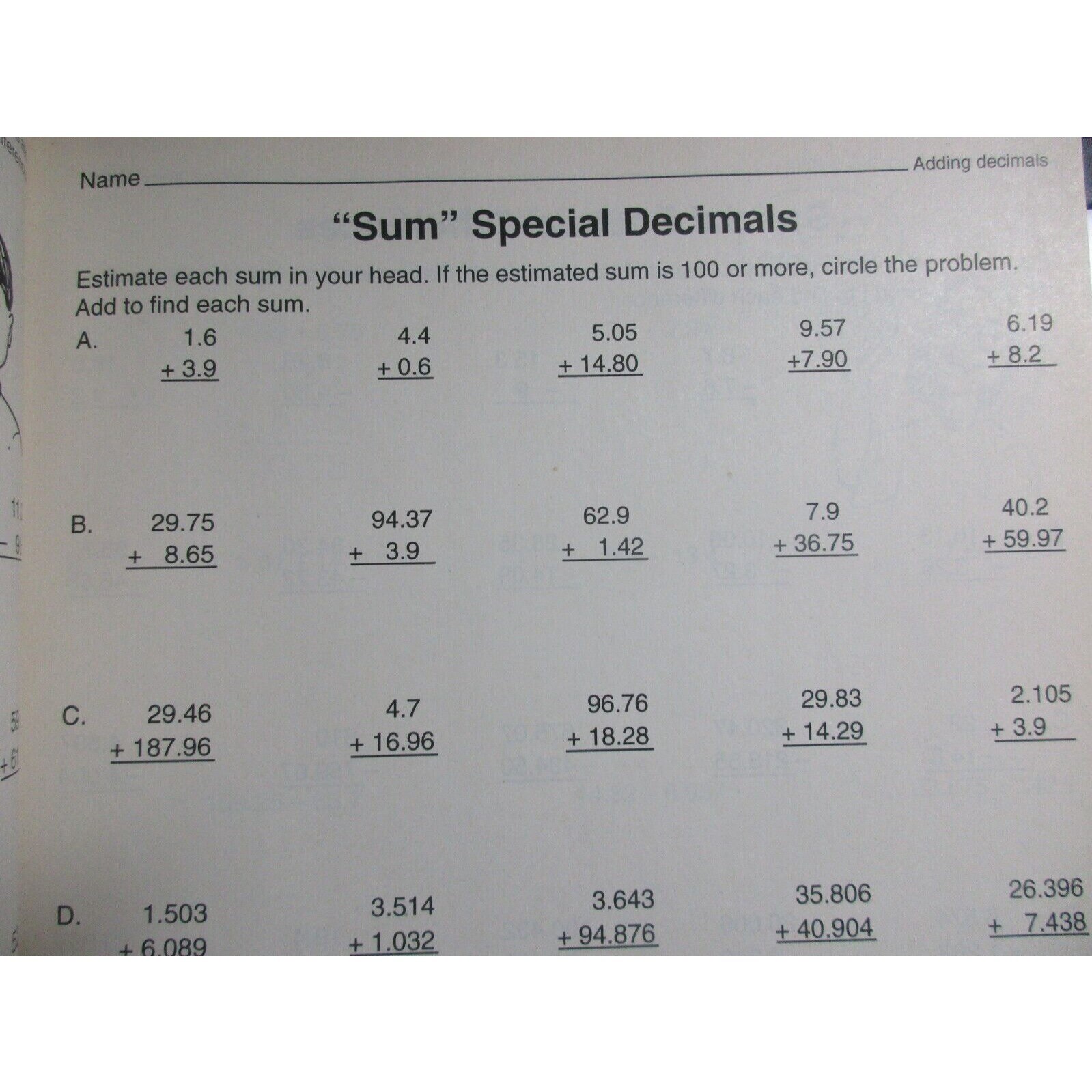 Sixth Grade Math Review Skill Builders - Frank Schaffer Pub. 1996 ...