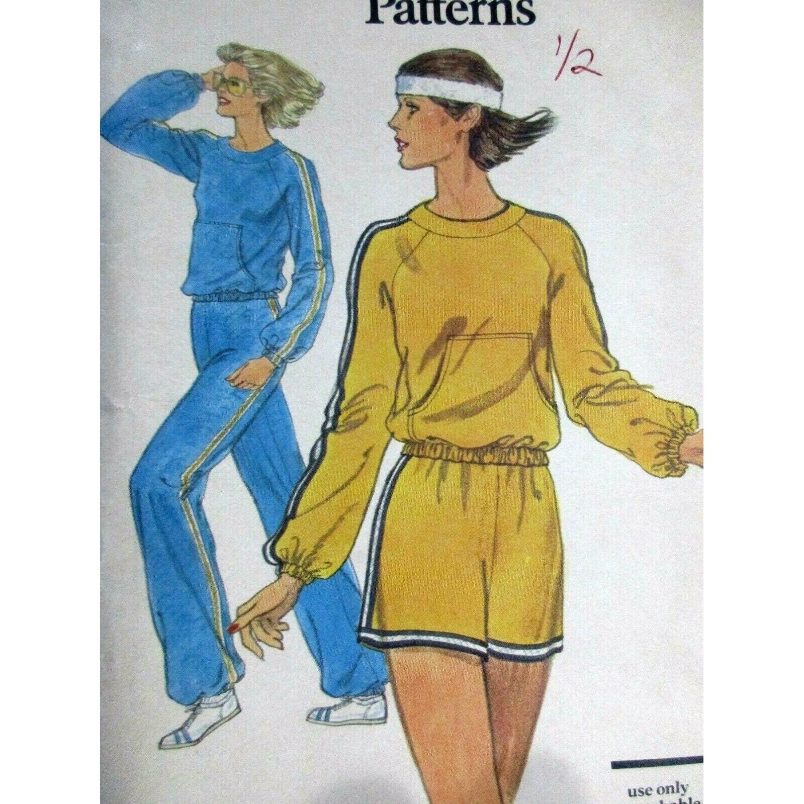Vogue Sewing Pattern 9830 Size 12 Bust 34 Misses Top Shorts Pants ...