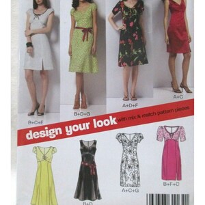 Simplicity Pattern 6750 Sizes 8-18 New Look Misses Dress Many ...
