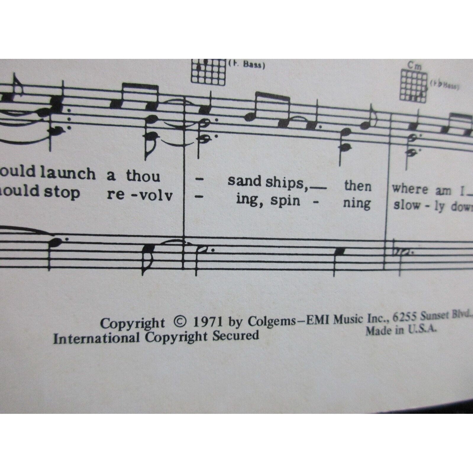 If - Sheet Music for Piano Voices Guitar Recorded by Bread 1971 - Key ...