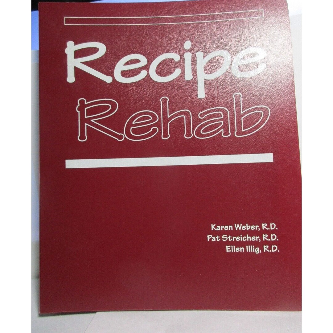 Recipe Rehab - Recipe Rehab Dietitians 1995 3 Hole Notebook Vinyl Cover ...