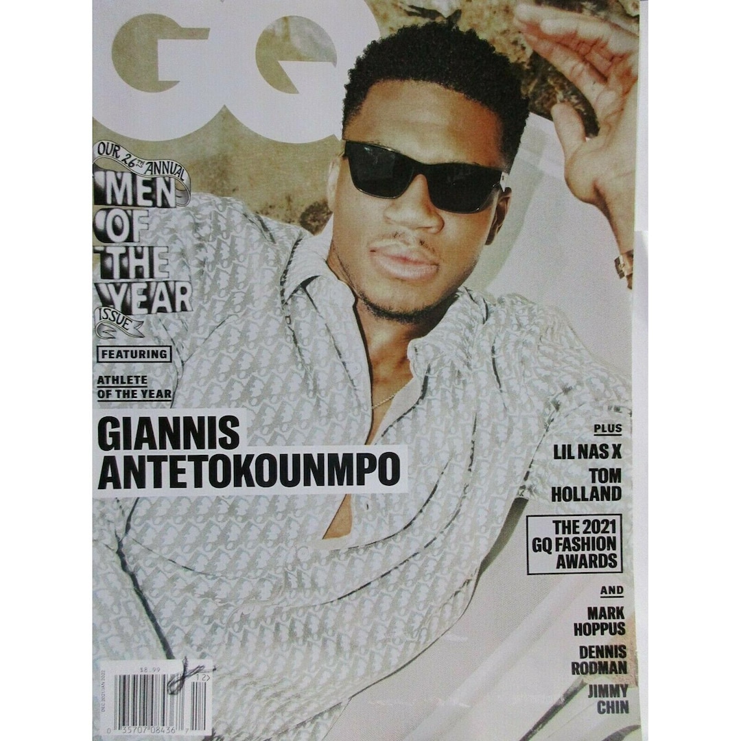 GQ Magazine Dec /jan - Men of the Year - Athlete: Giannis Antetokounmpo ...