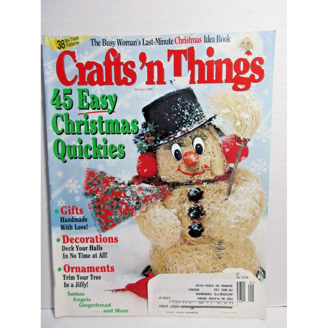 Crafts 'n' Things Magazine - January 1996 - Last Minute Christmas Idea ...