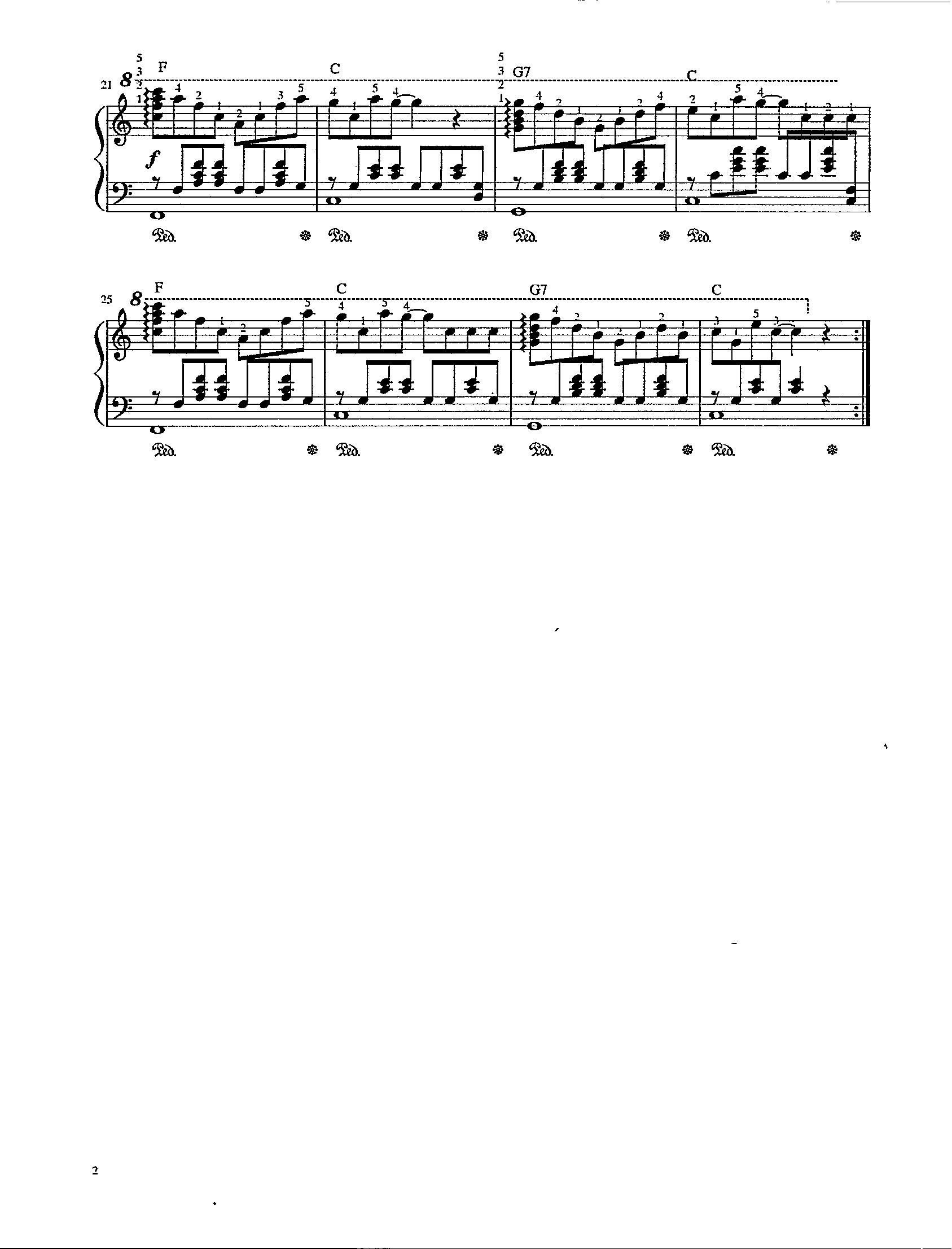 Digital Sheet Music: Music Box Dancer Piano Solo - Key of C - Etsy