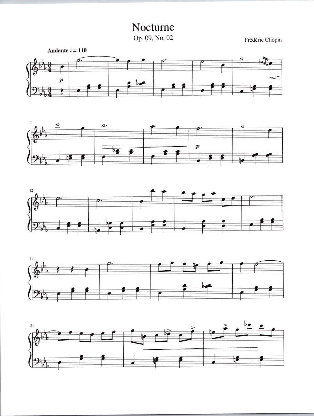 Nocturne Op.9 No. 02 by Frederic Chopin - Digital Intermediate Classic ...