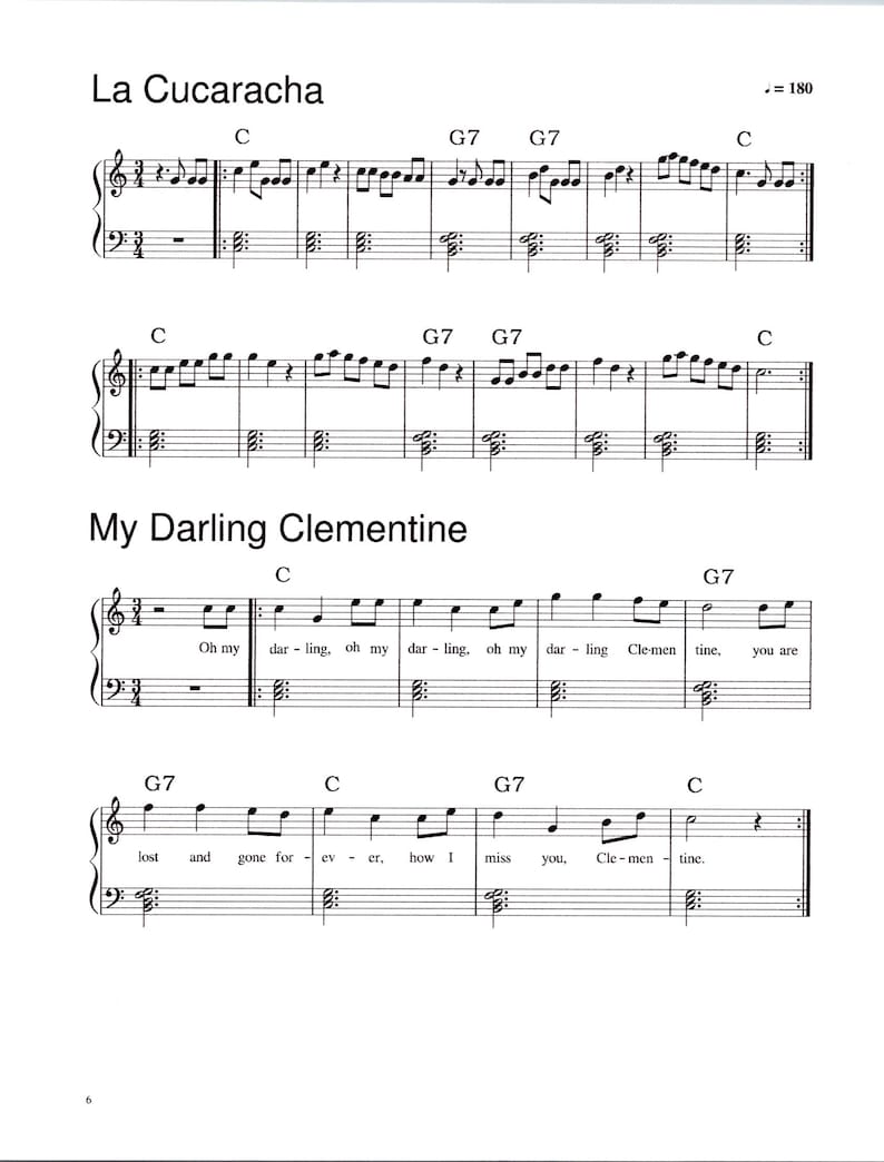 La Cucaracha + My Darling Clementine (teaching/learning Arrangement ...