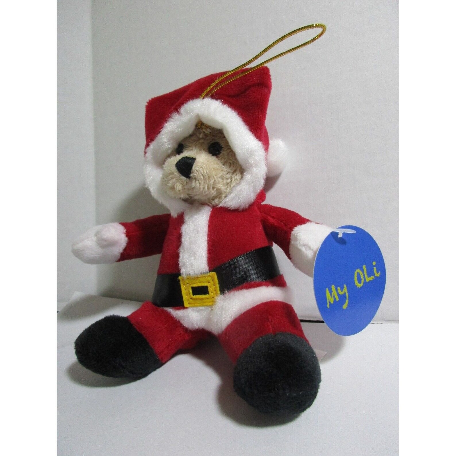 My Oli Bear in Santa Suit Plush 8" Soft Small Animal Christmas Holiday ...