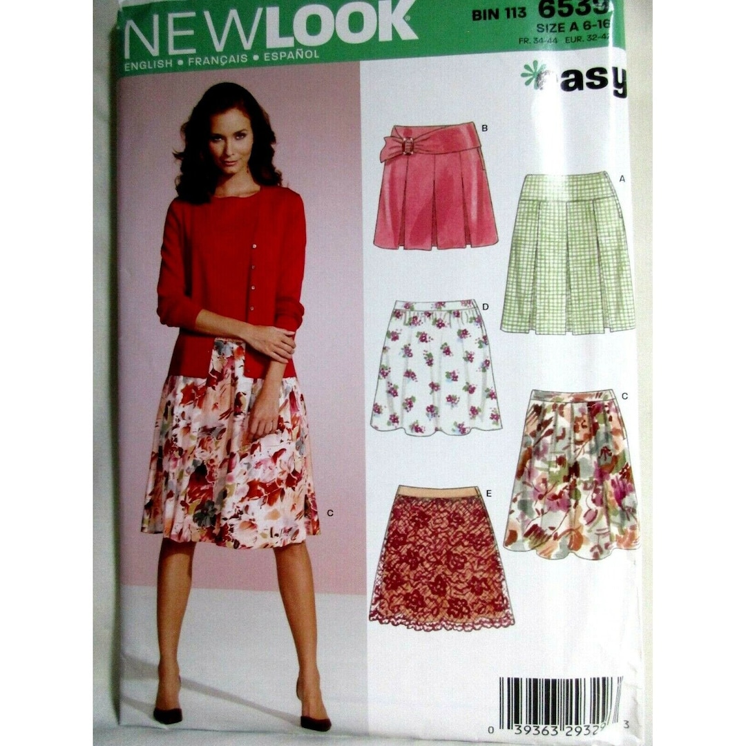 Simplicity New Look Pattern 6539 Sizes 6-16 Easy Misses Skirts 5 Styles ...