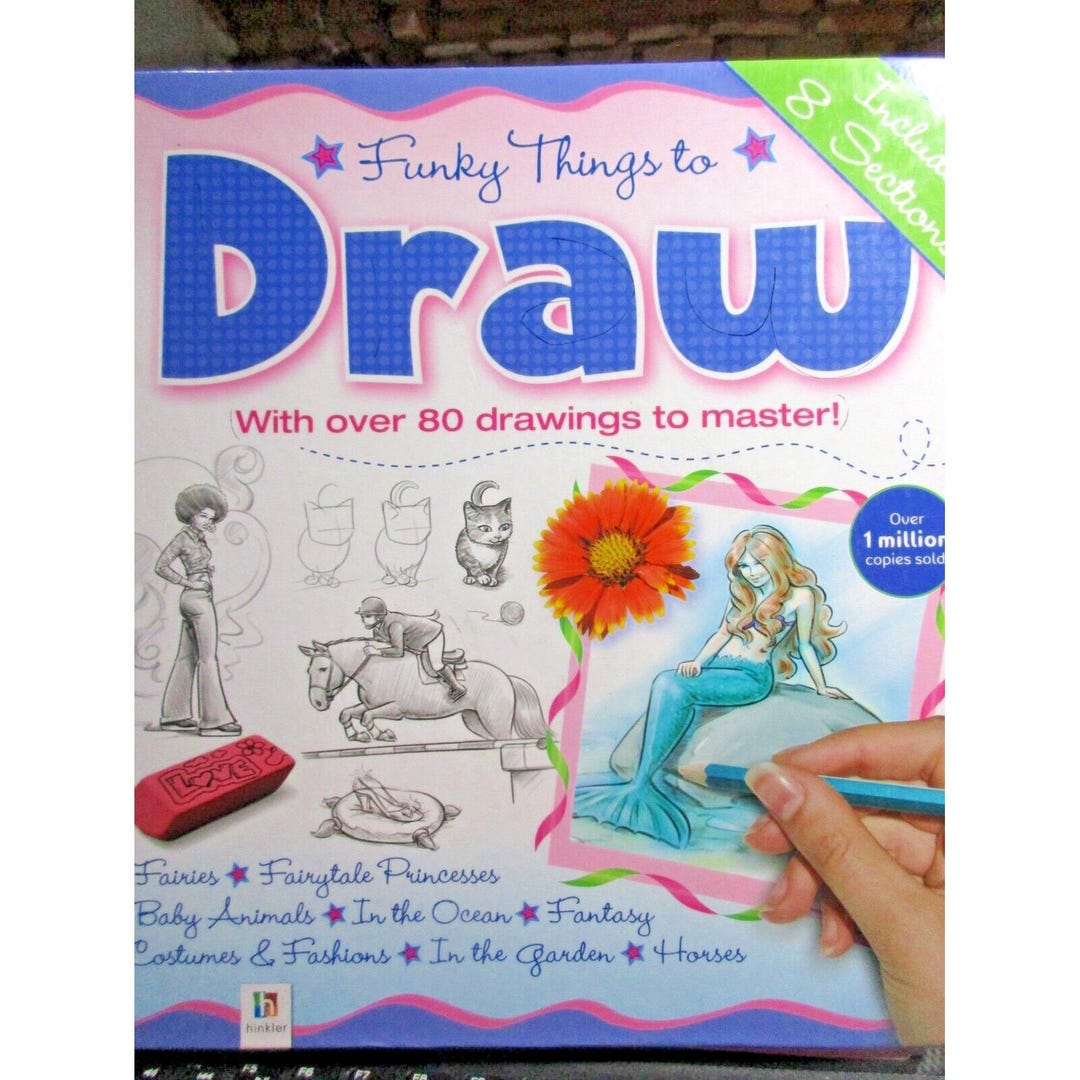 Funky Things to Draw: Over 80 Drawings to Master in 8 Sections Hinkler ...