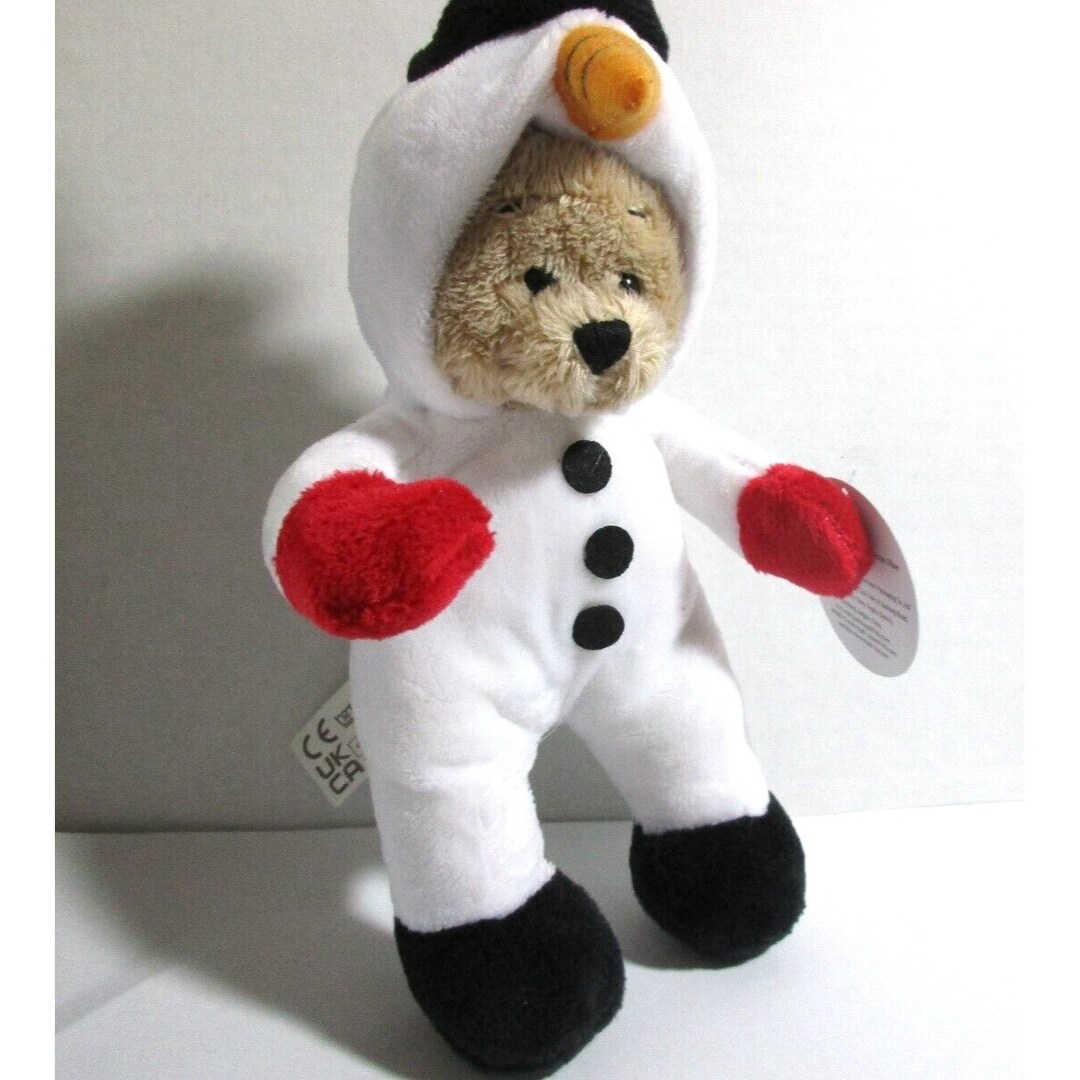 My Oli Bear in Snowman Suit Plush 8" Soft Animal Plush Christmas Winter ...