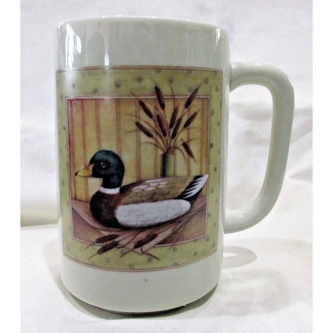 Lot of 5 Otagiri Mallard Duck Mug Coffee Cups 3"w X 5" T Decoy Japan ...