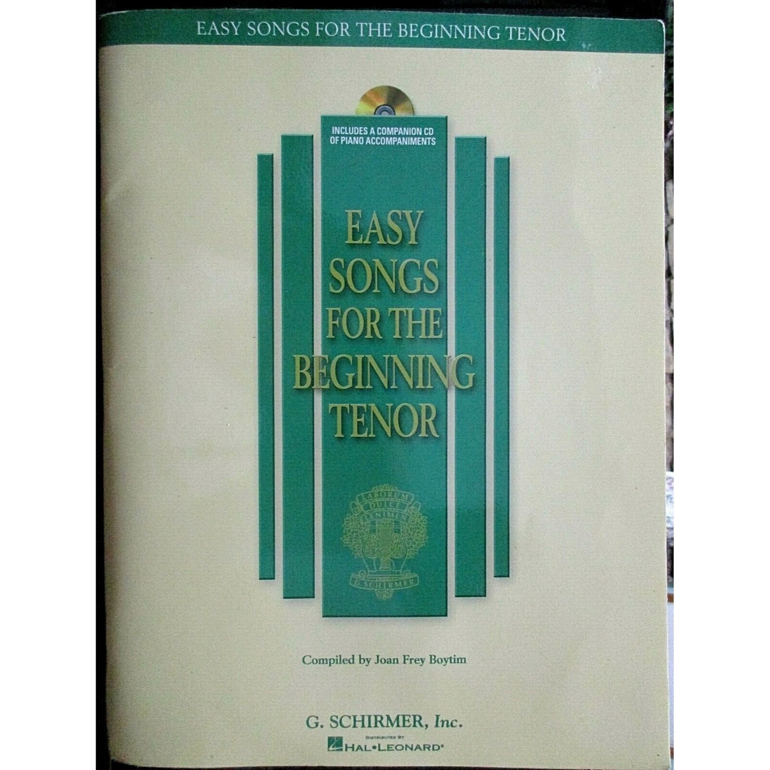 Easy Songs for the Beginning Tenor Vocal Song Book 1 Schirmer ...