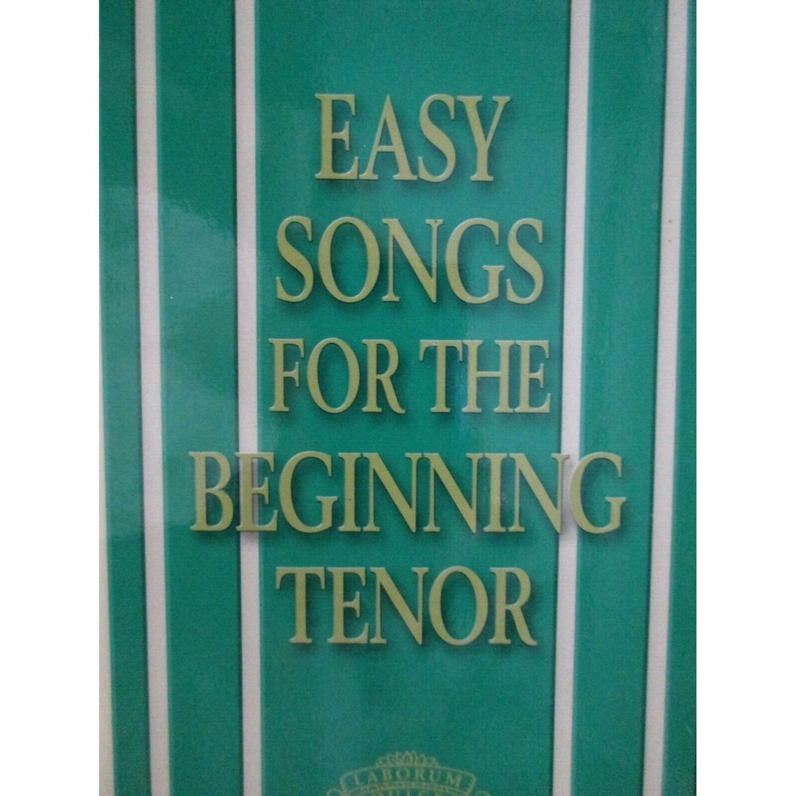 Easy Songs for the Beginning Tenor Vocal Song Book 1 Schirmer ...