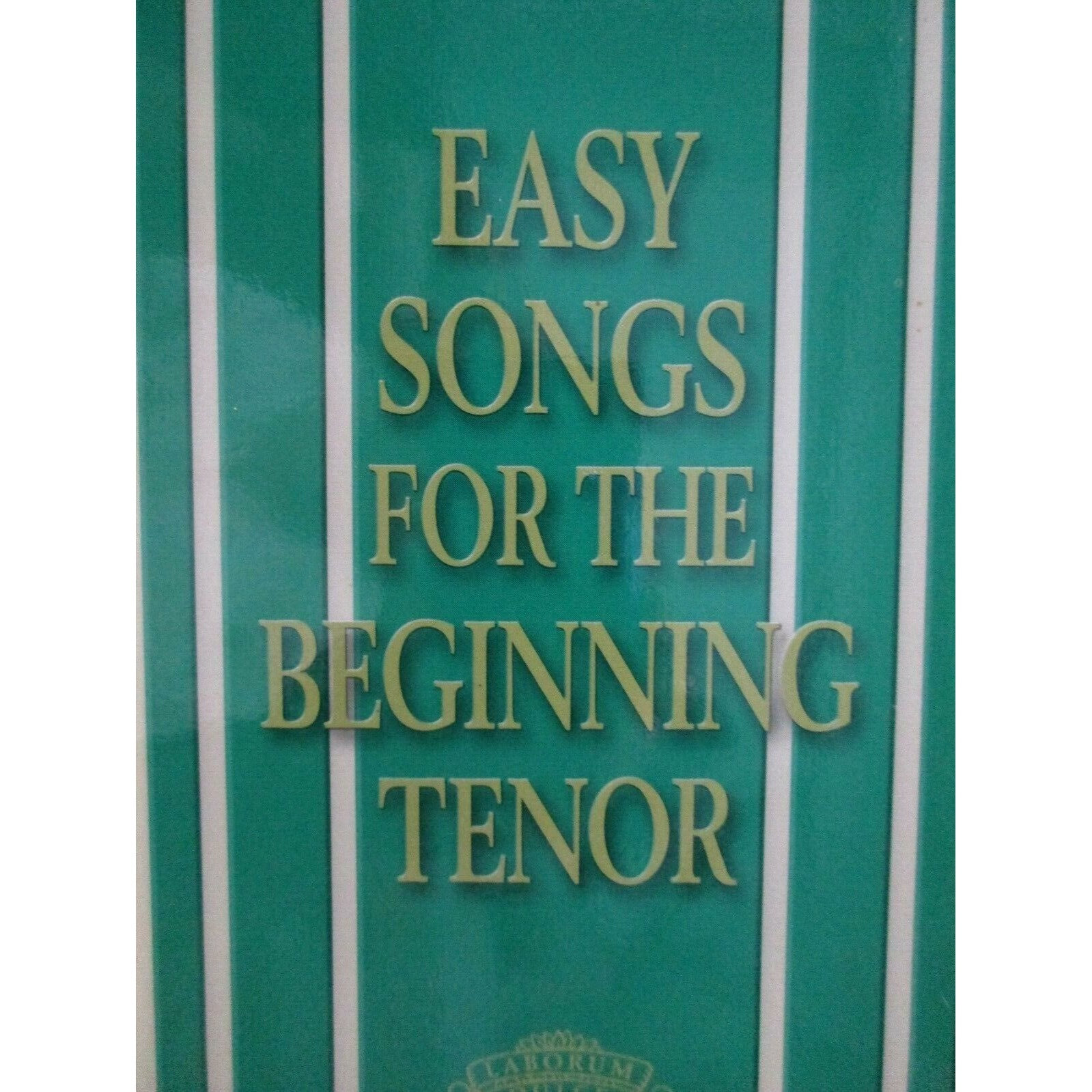 Easy Songs for the Beginning Tenor Vocal Song Book 1 Schirmer ...