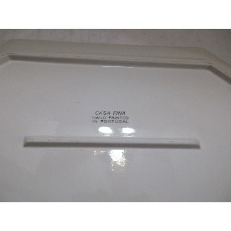 Casa Floral Porcelain Platter Rectangle 14"long X 11"wide Hand Painted ...