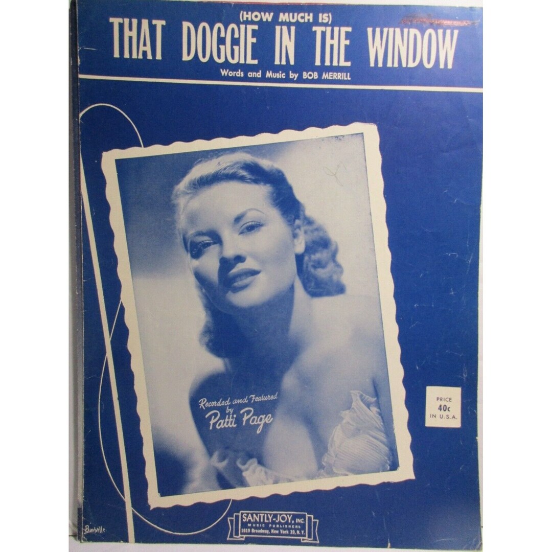 1953 How Much is That Doggie in the Window by Patti Page Key - Etsy