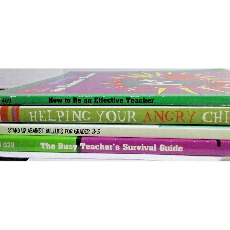 Lot of 4 - Teacher Homeschool Help Books - Survival/ Guide/ Angry Child ...
