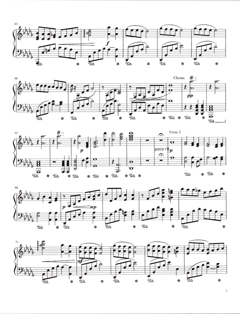 It is Well With My Soul - Digital Hymn Tune Piano Solo - Key of D Flat ...