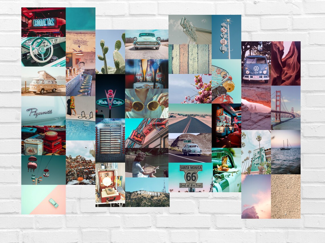 60s Decade Collage Kit pack of 40: Wall Art Room Decor | Etsy