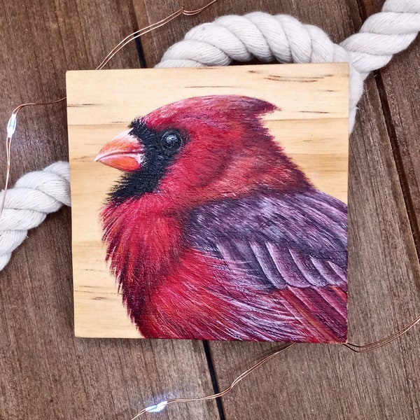 Hand Painted Cardinal - Etsy