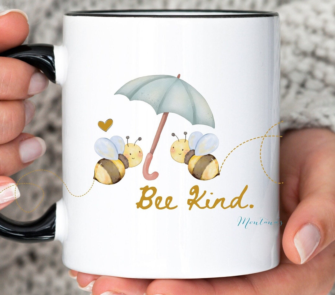 Bee Kind Mug Bumblebee Inspired Gift for Tea and Coffee Lovers Quote ...