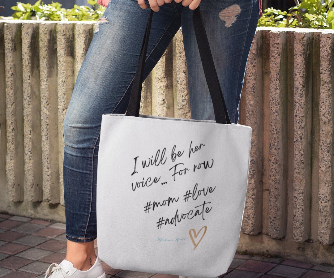 Mom Advocate Tote for School Meeting Tote for Personalized Awareness ...